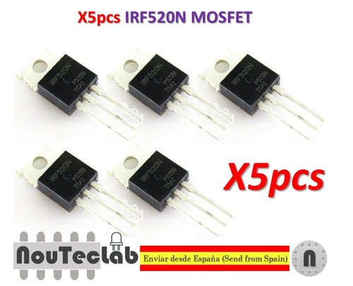 5pcs IRF520 TO-220 IRF520N TO220 IRF520NPBF MOSFET | eBay UK