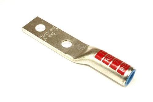 T&B 60256 2-Holes 1/2" Red Die 71 T&B 250 AL9CU Compression Lug ...
