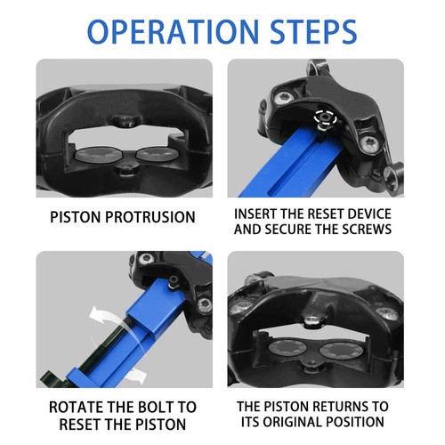 Bike Disc Brake Compressor Tool Aluminum Piston Tool for 2/4 Piston ...