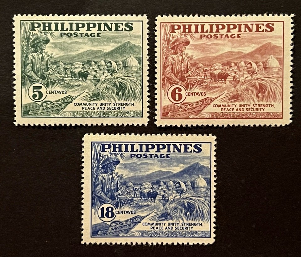 Travelstamps: Philippines Stamps Scott #554-556 Peace & Security ...