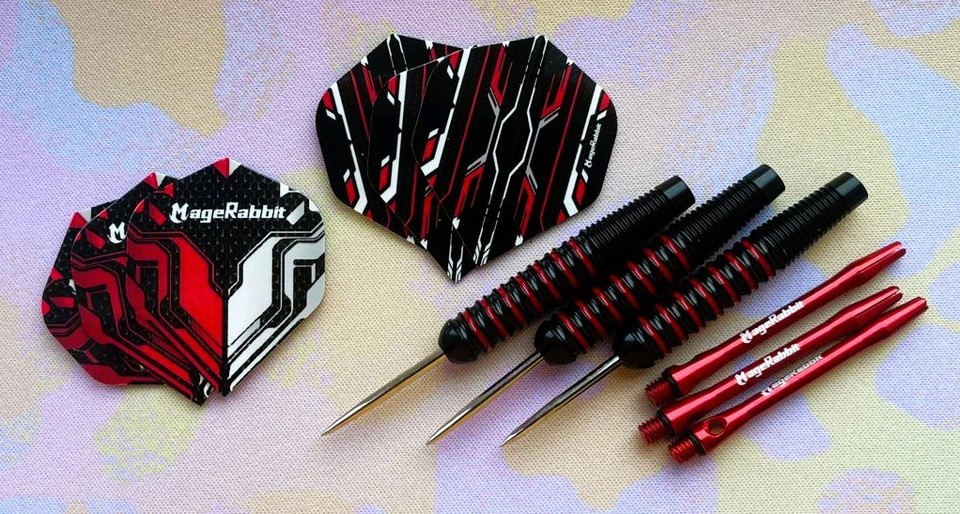 Mage Rabbit - Brass Darts, 20g, Brand New with 3 Shafts & 6 Flights ...