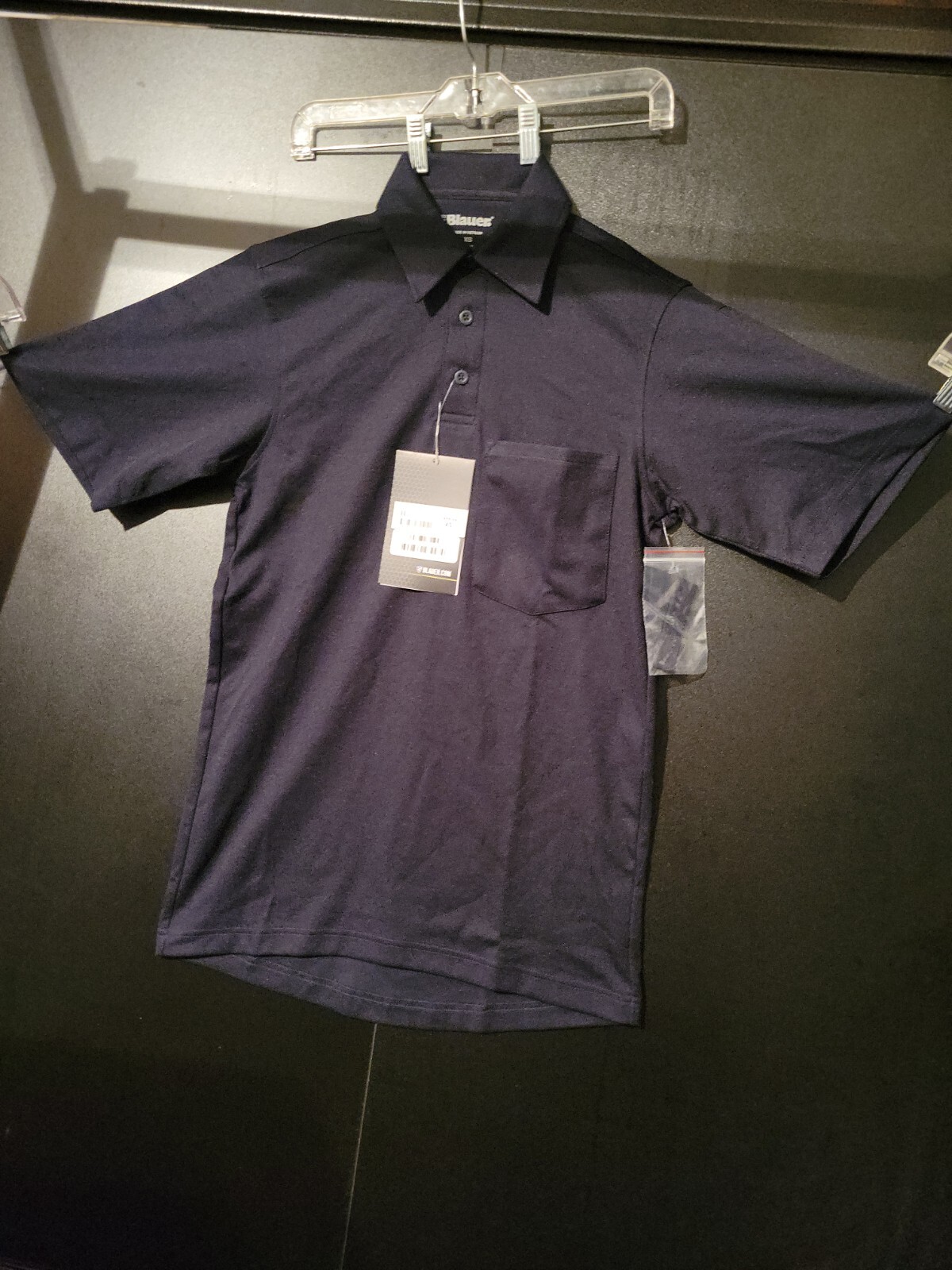 BLAUER STREETGEAR 8131-1 BICOMPONENT S/S POLO UNIFORM SHIRT DARK NAVY ...