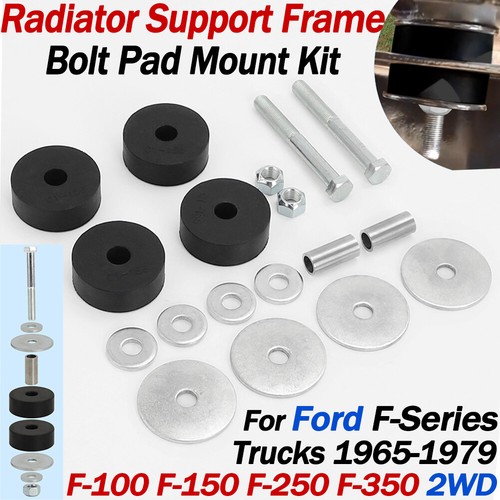 For 1965-1979 Ford Radiator Support-Frame Mount Bolt Pad Kit F100 F150 ...