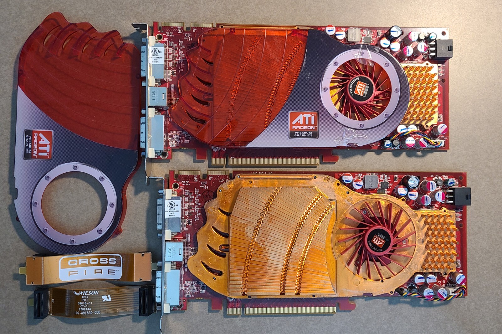 TWO ATI Radeon HD 4850 512MB Graphics Card GPU-Used, Tested, Exel. Cond ...