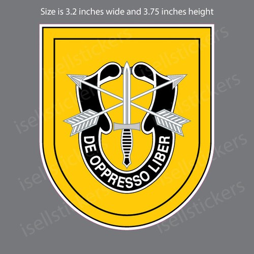 AR-2041 Army 1st First Special Forces Military Bumper Sticker Window ...