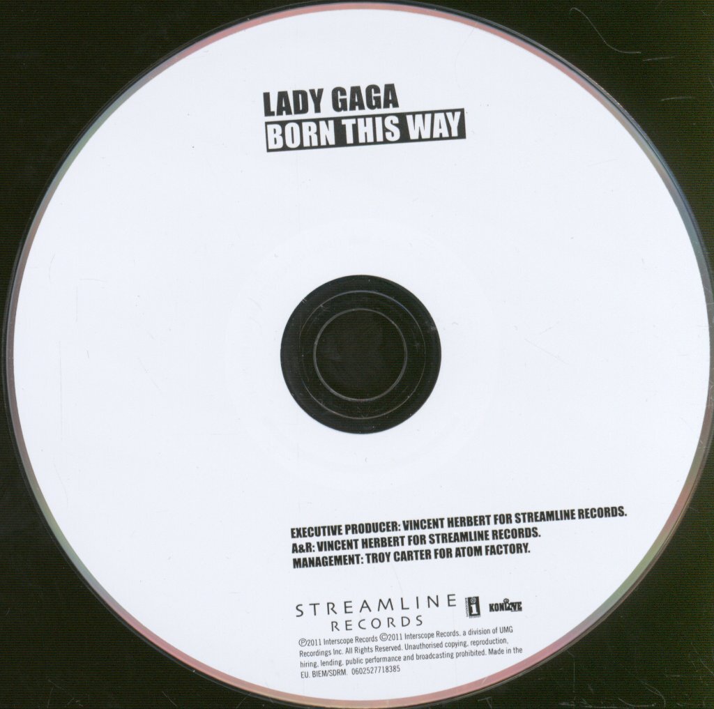 LADY GAGA BORN THIS WAY CD 15 track CD (602527718385) EUROPE STREAMLINE ...