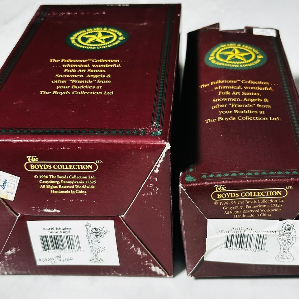 Boyds Christmas Folk Art Astrid Isinglass Snow Angel - Abigail Peacable ...