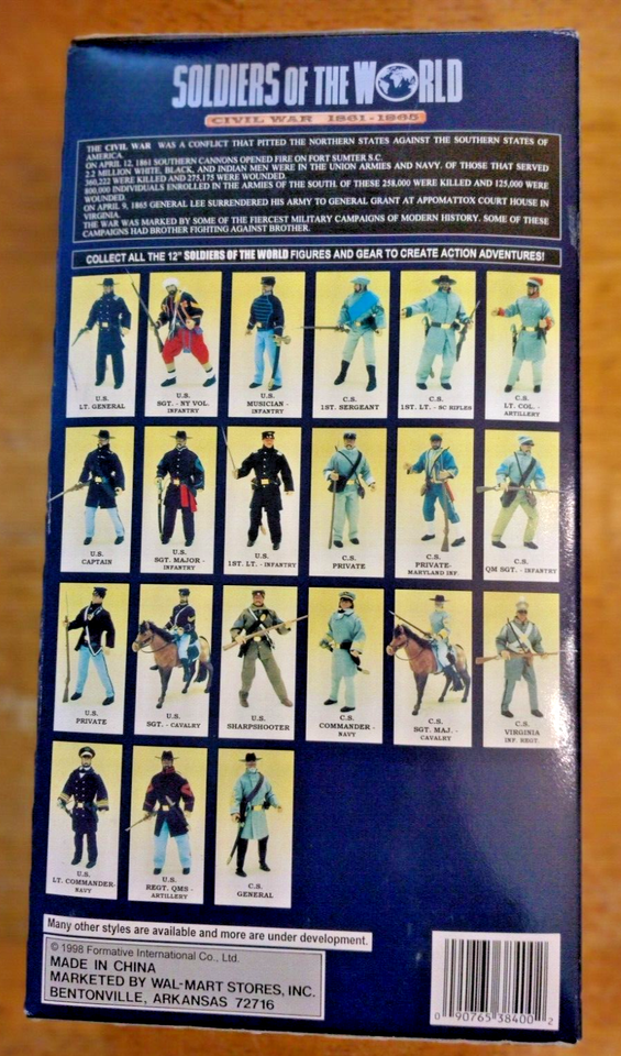 Soldiers Of The World Civil War Confederate 1st Sergeant Figure NIB | eBay