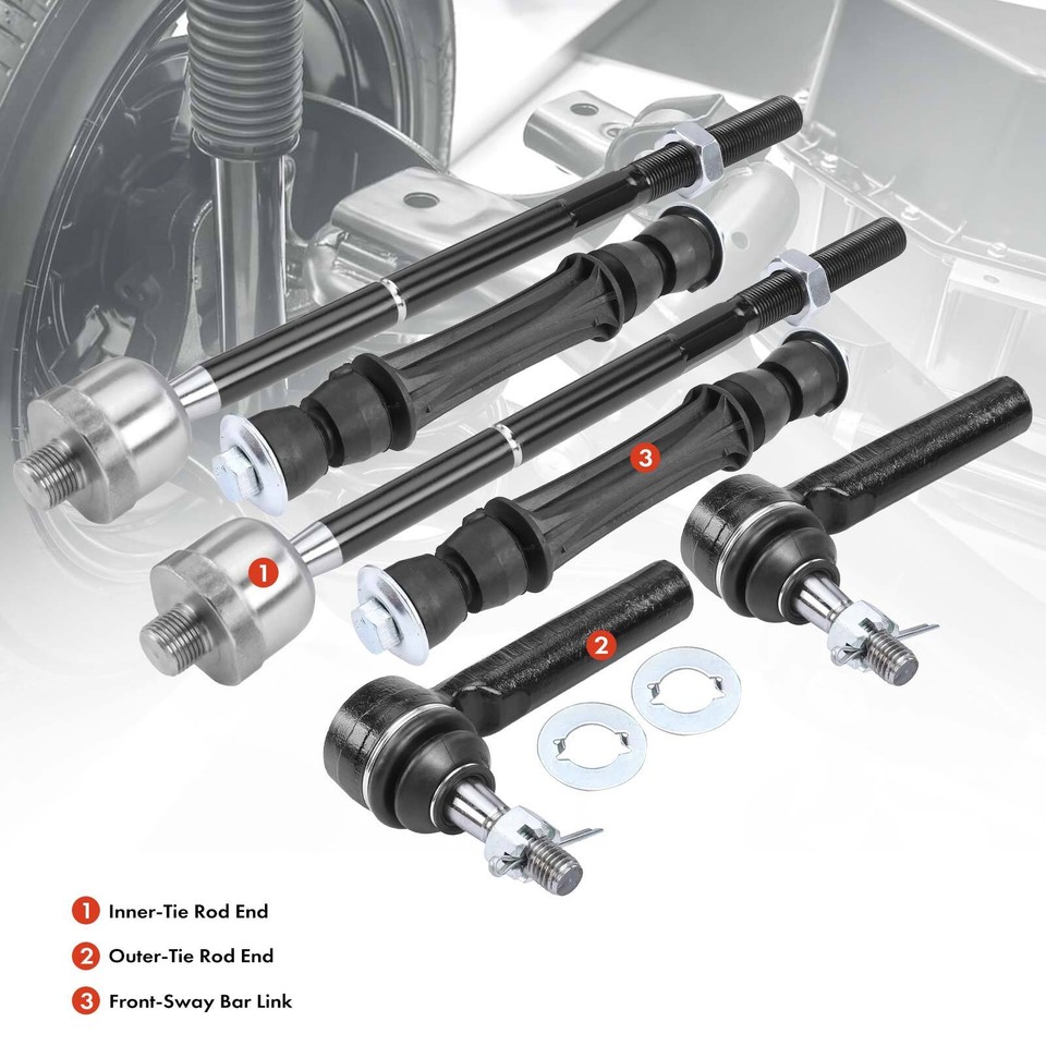 6x Sway Bar Link and Tie Rod End for Chevrolet Silverado 1500 Suburban ...