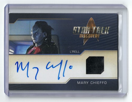 MARY CHIEFFO AUTOGRAPH COSTUME RELIC CARD L'RELL STAR TREK WOMEN A&I ...