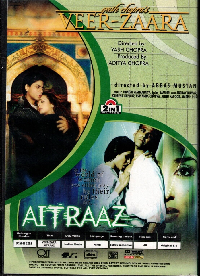 Veer - Zaara / Aitraaz - 2 in one [DVD] | eBay