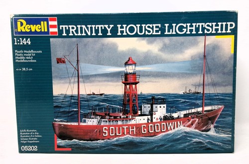 RARE Revell 05202 Trinity House Lightship Model Kit 1/144 Scale NOS ...