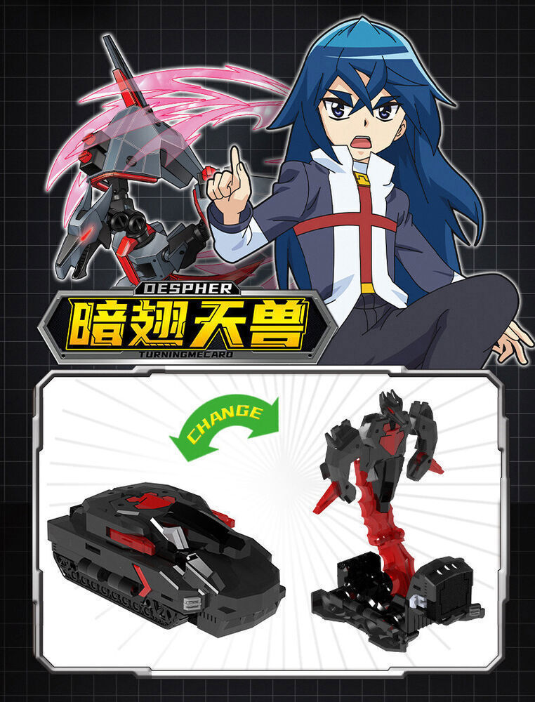 Turning Mecard Transform Robot Figure Battle Game Cards Model Car Toys ...