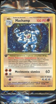 2000 Pokemon ITALIAN 1st Edition Base Set Machamp Holo 8/102 SEALED | eBay