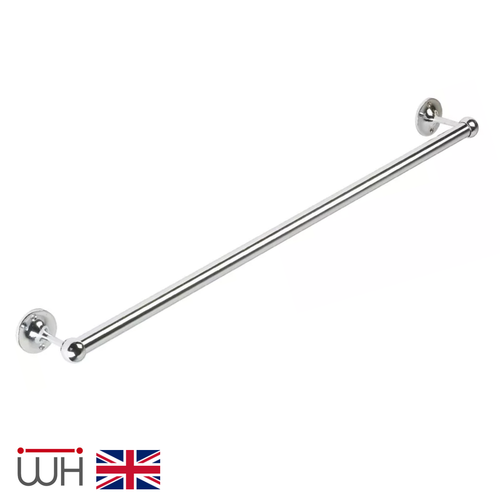 Towel Rail | 12" 18" & 24" Lengths | Brass or Chrome Finish | Bathroom ...