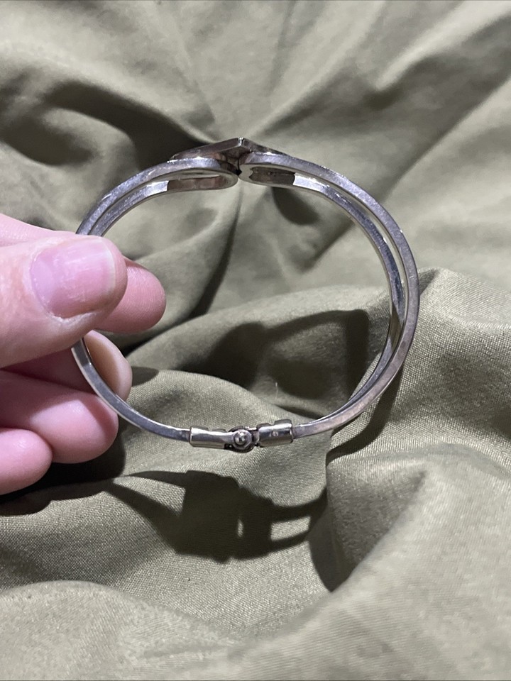 Vintage Tiffany & Co 925 Silver Cuff Bracelet "Return to Tiffany & Co" Heart | eBay