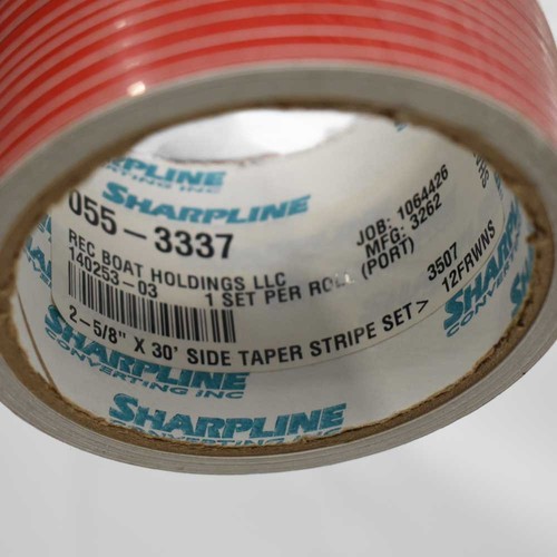 Sharpline Side Taper Boat Decal 2 5/8 Inch x 30 FT Red 140253-03 | eBay