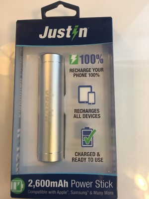 Justin, PowerBank Stick 2600 mAh, Travel USB Charger | eBay