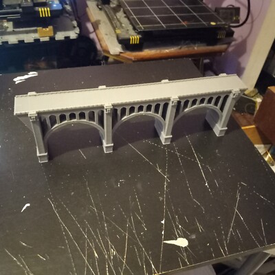 N Scale Bridge 18 Inch One Section Viaduct Arch Bridge 1 Lane Version ...