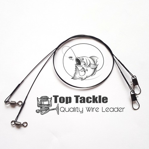 Wire Trace Leader Perch Pike Sea Soft Lure Fishing Tackle 2pcs 30cm ...