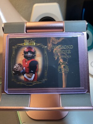 2022 Wild Card MATTE Smoking Guns Black - Orange Smoke Desmond Ridder ...