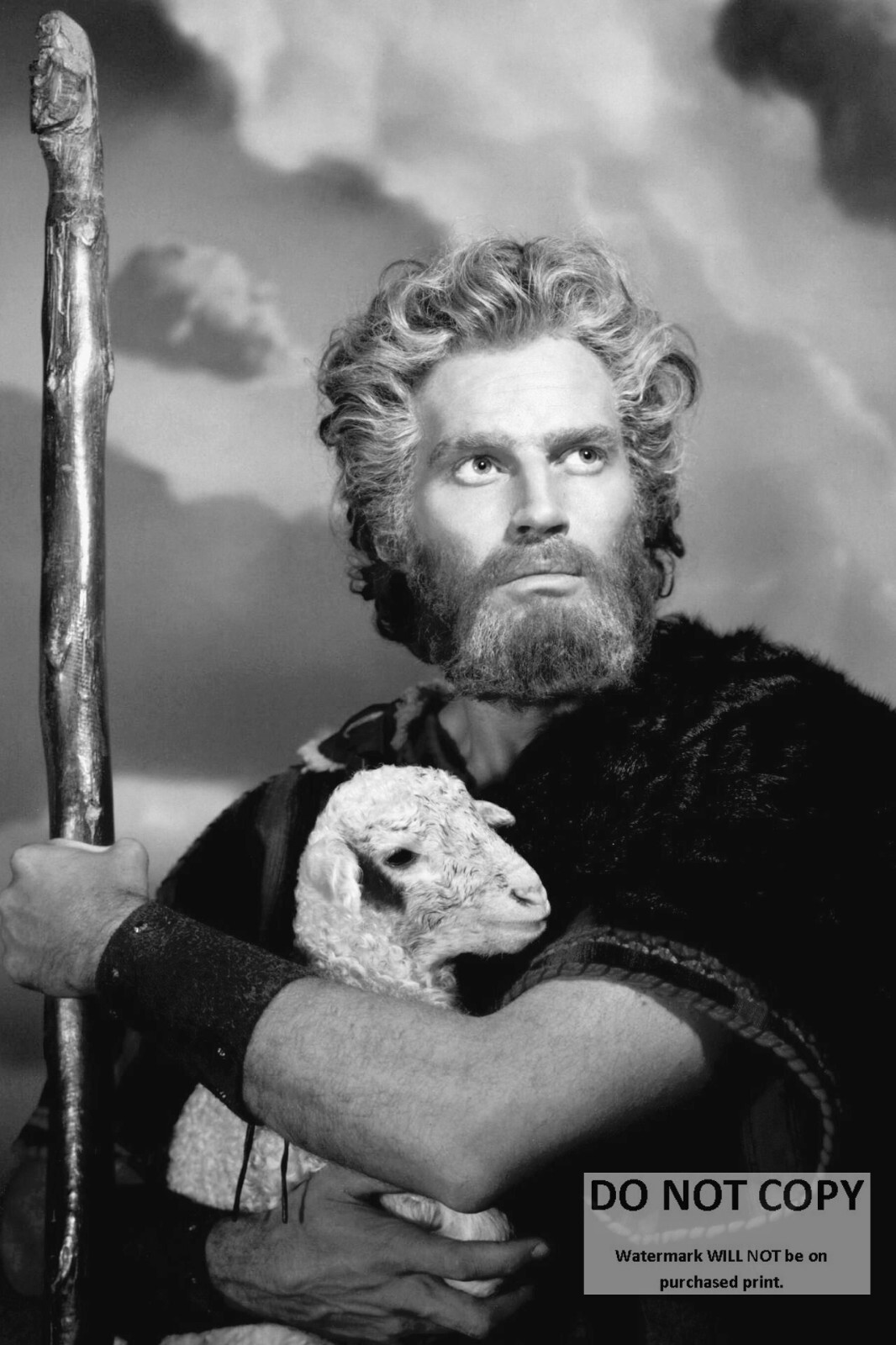 CHARLTON HESTON "MOSES" IN "THE TEN COMMANDMENTS" *8X12* PUBLICITY ...