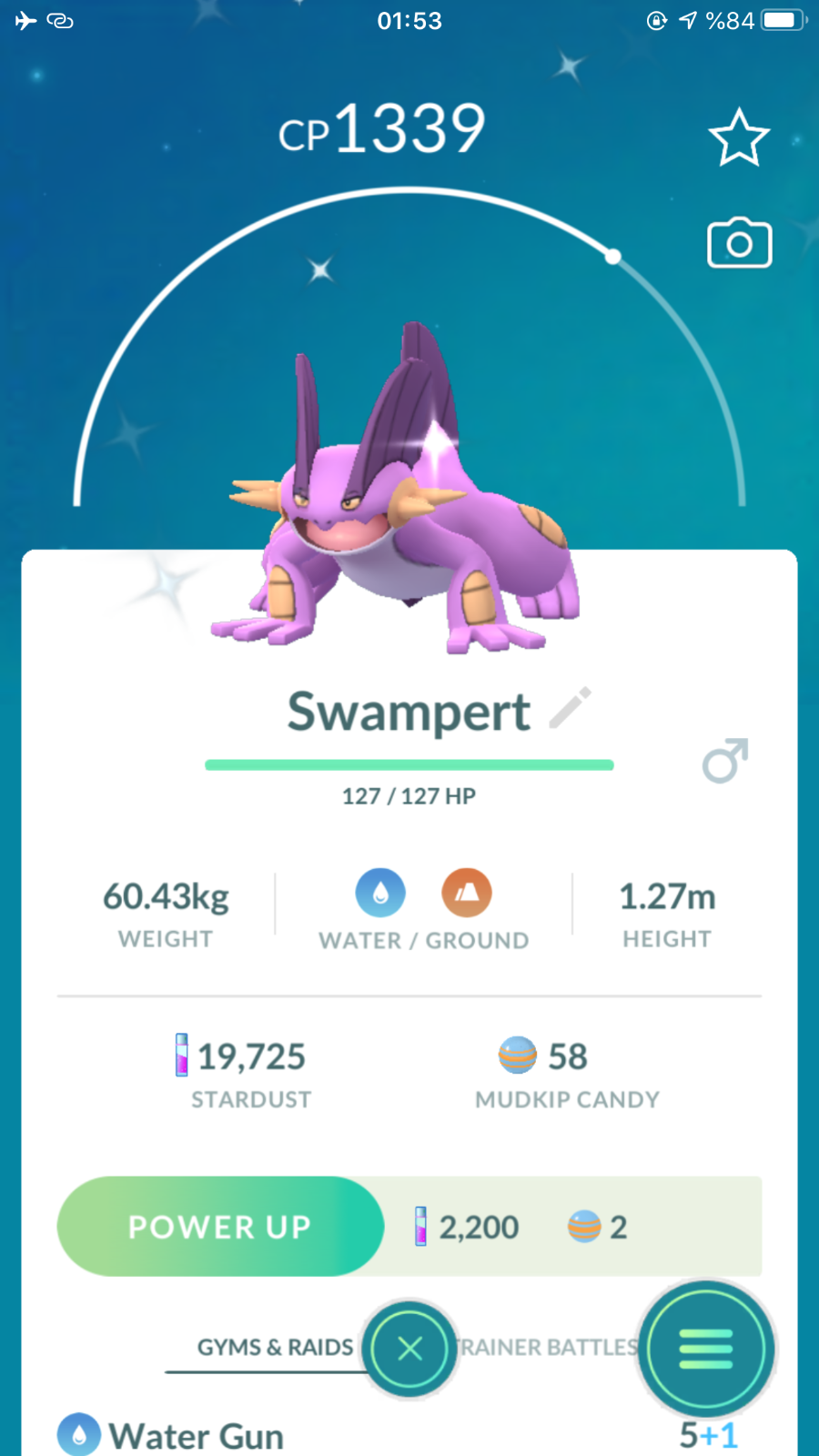 Pokemon Swampert Shiny