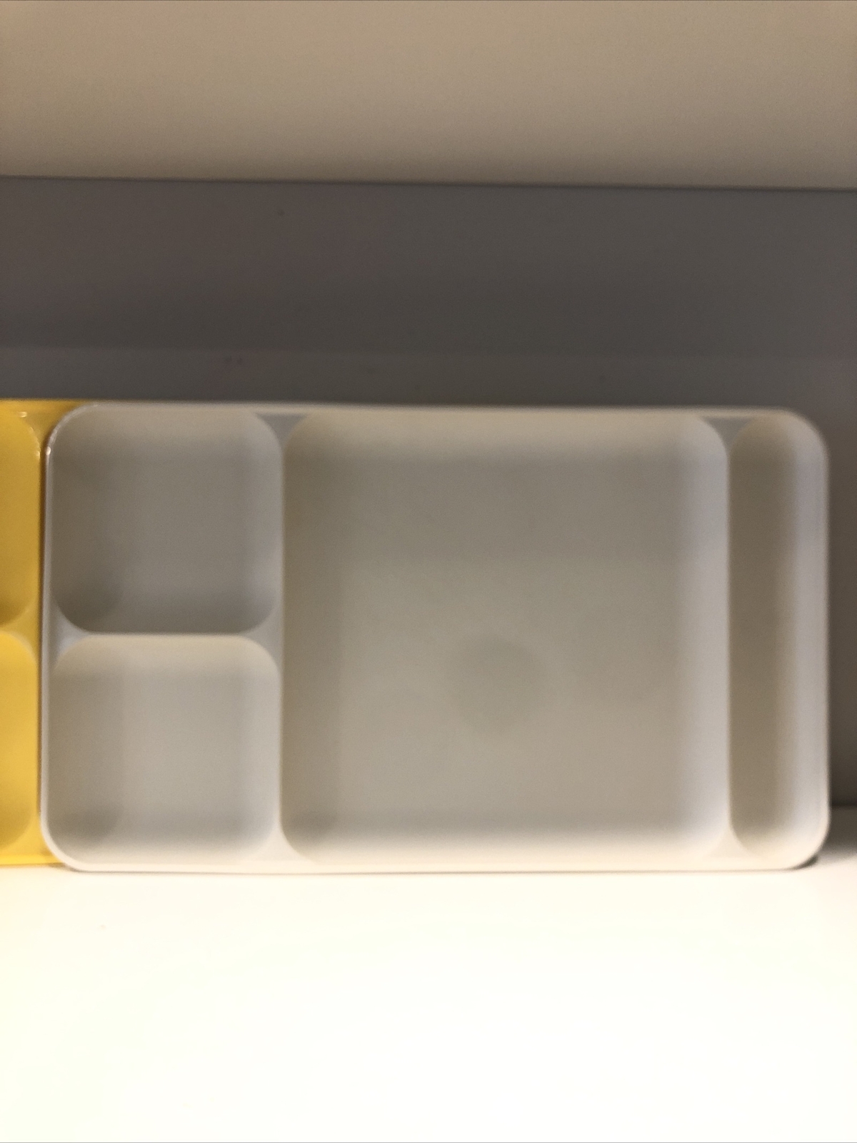 SET OF 3 Vintage Tupperware Divided Trays Plate Lunch Dinner Picnic ...