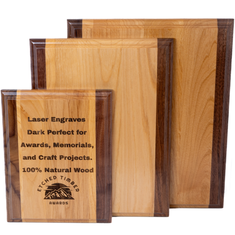 Red Alder Wood Plaque Blank, Award and Craft Plaque, Wood Base Blank ...