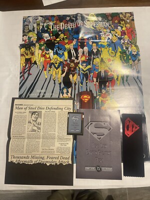 DC Superman 75 “Here Lies Earth’s Greatest Hero” 1993 SUPERMAN MEMORIAL ...