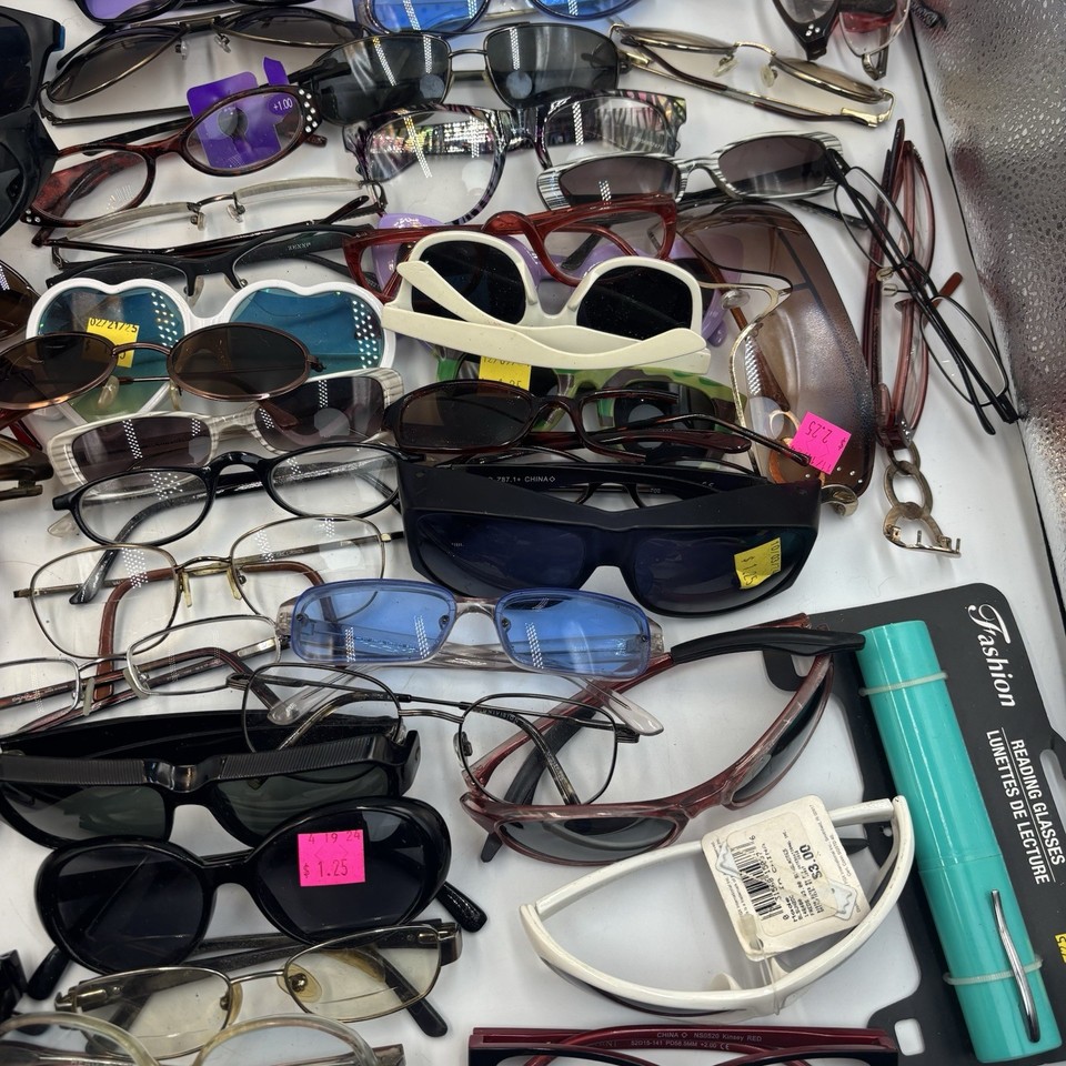 Assorted Sunglasses & Eye Glasses Lot-70+ Pair SOLD AS IS-All Various ...