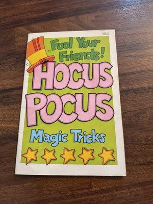 Fool your Friends! Hocus Pocus Magic Tricks Paperback Book Vintage 1987 ...