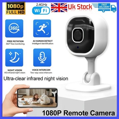 Mini Wireless Wifi IP Camera Home Security 1080P Night Vision Cam Night ...