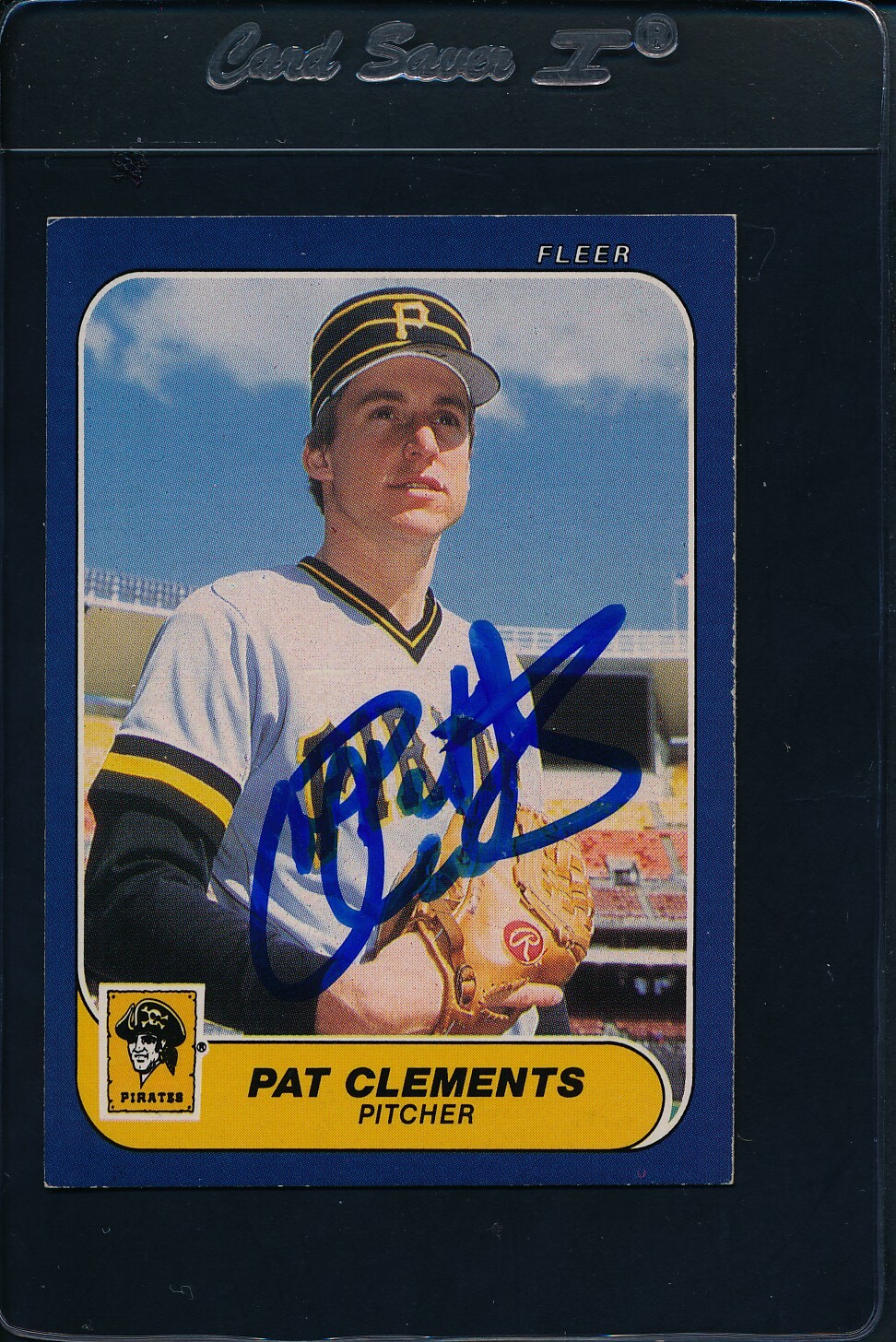 1986 Fleer #606 Pat Clements Pirates Signed Auto *29597 | eBay