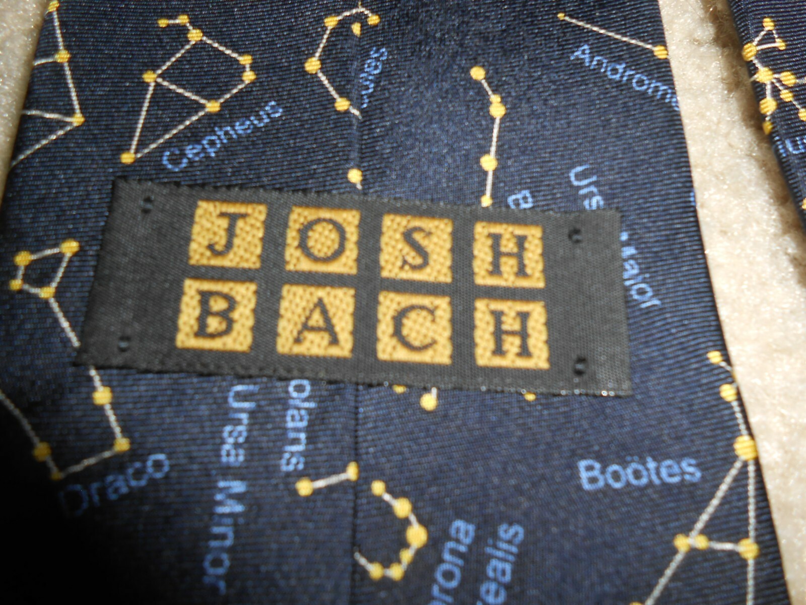 JOSH BACH Navy Blue ASTRONOMY STARS CONSTELLATIONS ST… - Gem