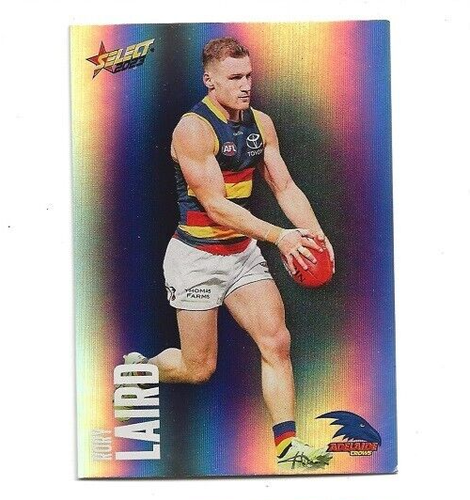2023 FOOTY STARS Colour SPOTS PARALLEL ADELAIDE CROWS RORY LAIRD # 7 ...