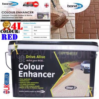 Bond-It 4L Drive Alive Color Enhancer Brick Block Sealer For Paths ...