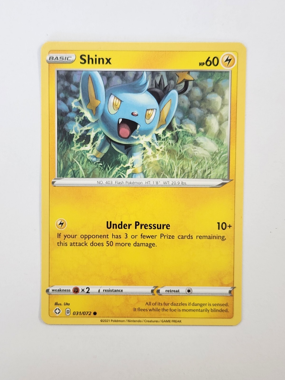 Shinx 031/072 Shining Fates Pokemon TCG Card | eBay