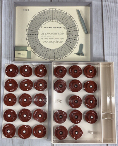 Sears Kenmore Sewing Machine Stitch Pattern Cam Discs 28 pcs Original ...