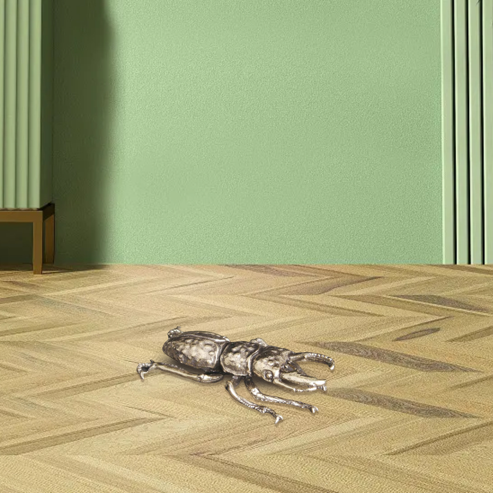 Beetle Sculpture Fine Workmanship Ornamental Lost Wax Casting Beetle ...