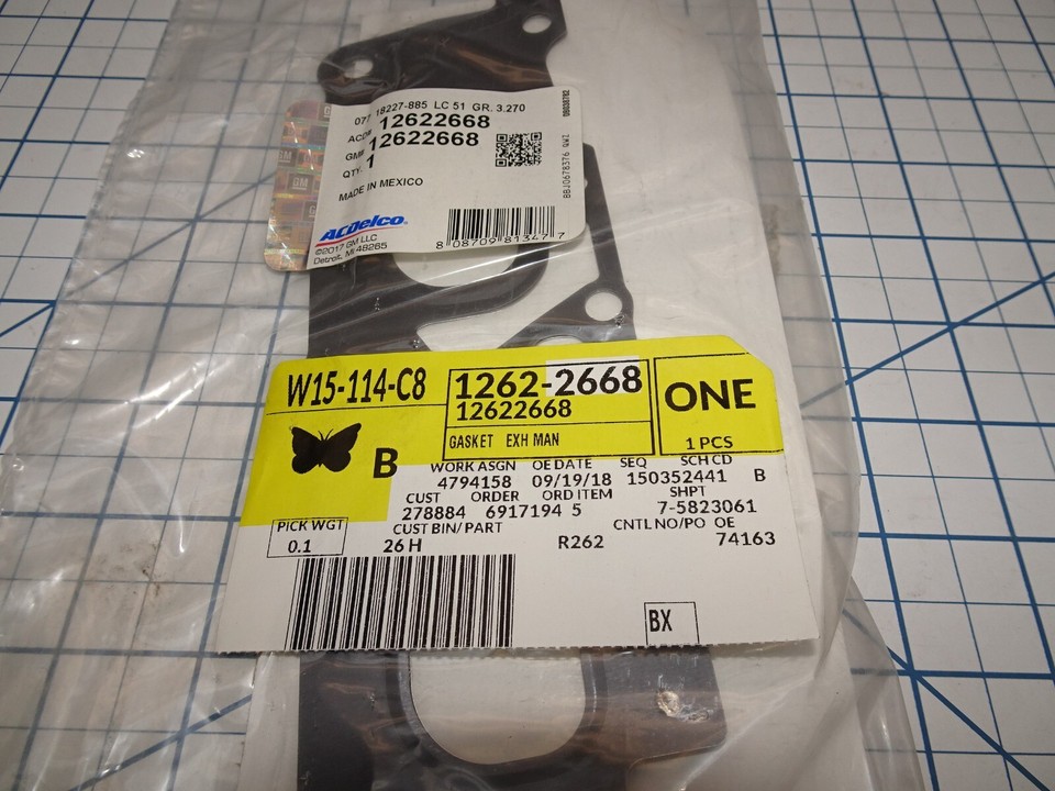 GM 12622668 Exhaust Manifold Gasket OEM NOS General Motors | eBay