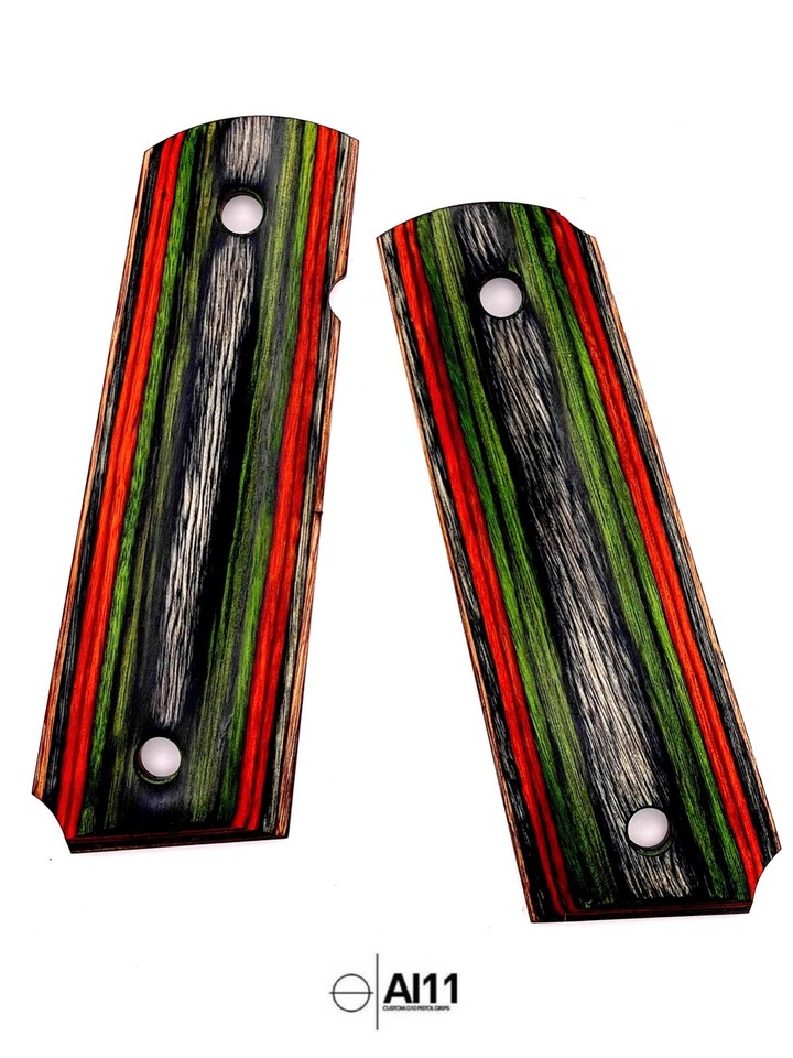 1911 Grips Exotic Packka Wood Smooth Grips for Colt 1911 45 acp ...