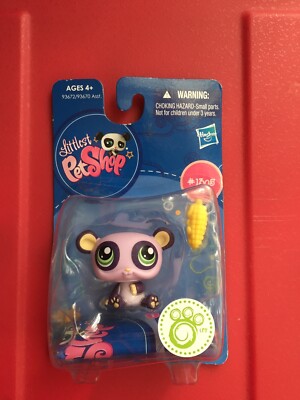 Littlest Pet Shop #1305 Purple Panda Bear, Green Eyes! HASBRO LPS, NEW ...