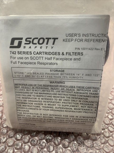 Scott Safety 7422FP1 P100 Respirator Filter Cartridges for sale online ...