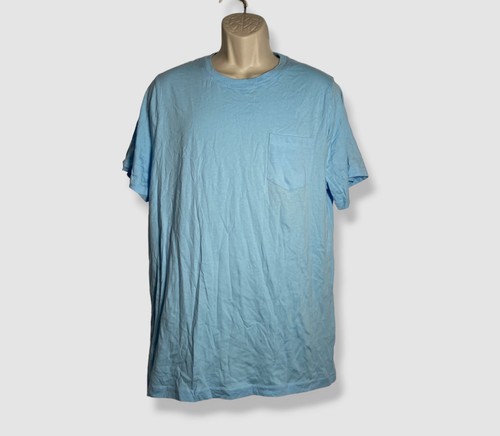 $20 Club Room Men's Blue Pocket Chest Crewneck Pajama Top Sleepwear ...