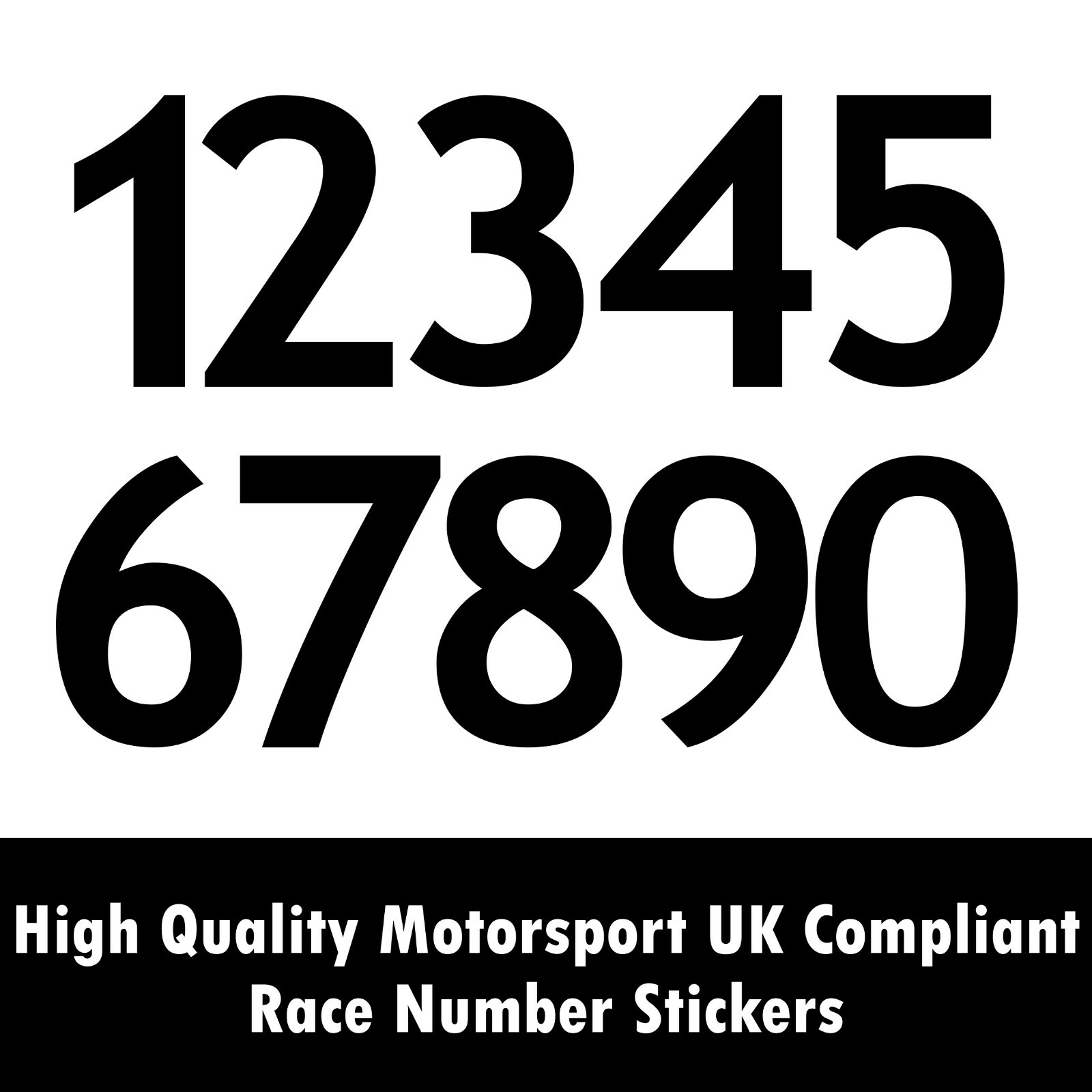 Motorsport UK Race Number Stickers | MSA Scrutineering Rally Car ...