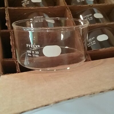 Pyrex Crystalizing Dish 3140-100, 100 x 50 mm, 6 Pack NOS | eBay