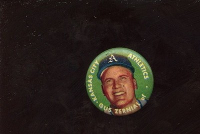 1956 Topps Baseball Pin Gus Zernial Kansas City Athletics NRMT | eBay