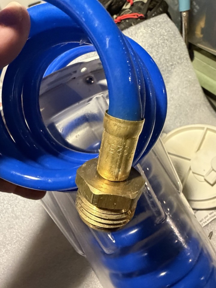 HoseCoil Flush Mount Enclosure w/15' Hose & Brass Hookups Boat Washdown ...