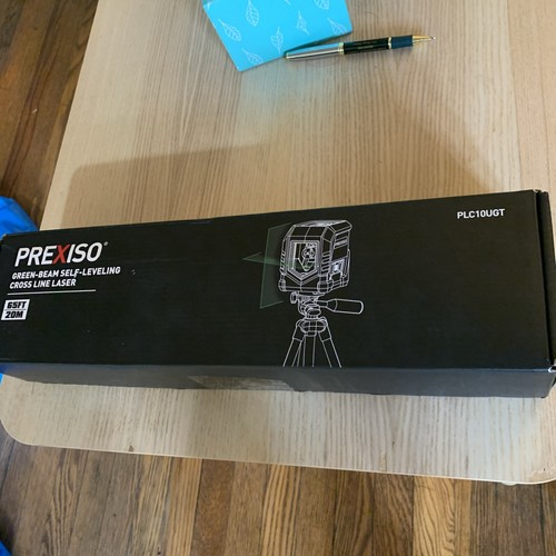 Prexiso 65FT Laser Level Self Leveling Cross-Line Laser Green Beam w ...